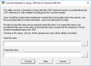 Convert PIPENET Standard or SpraySprinkler File into Transient File